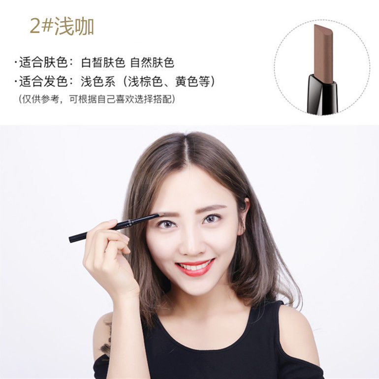 ดินสอเขียนคิ้วสองหัวชุดกันน้ำและกันเหงื่อติดทนนานสำหรับผู้เริ่มต้น oKKn ...