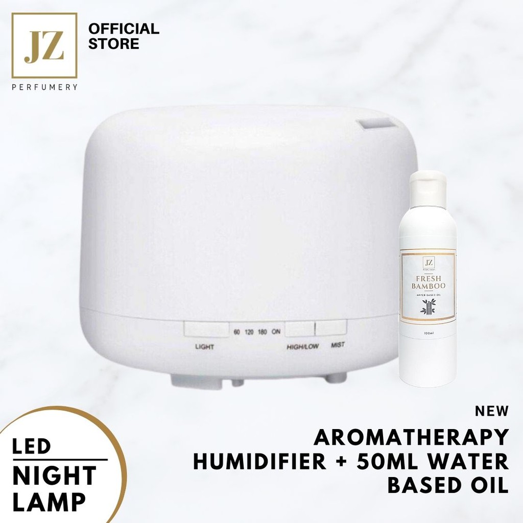 BUNDLE SET: 7 Colors LED Night Lamp Humidifier + 50ml Aromatherapy ...