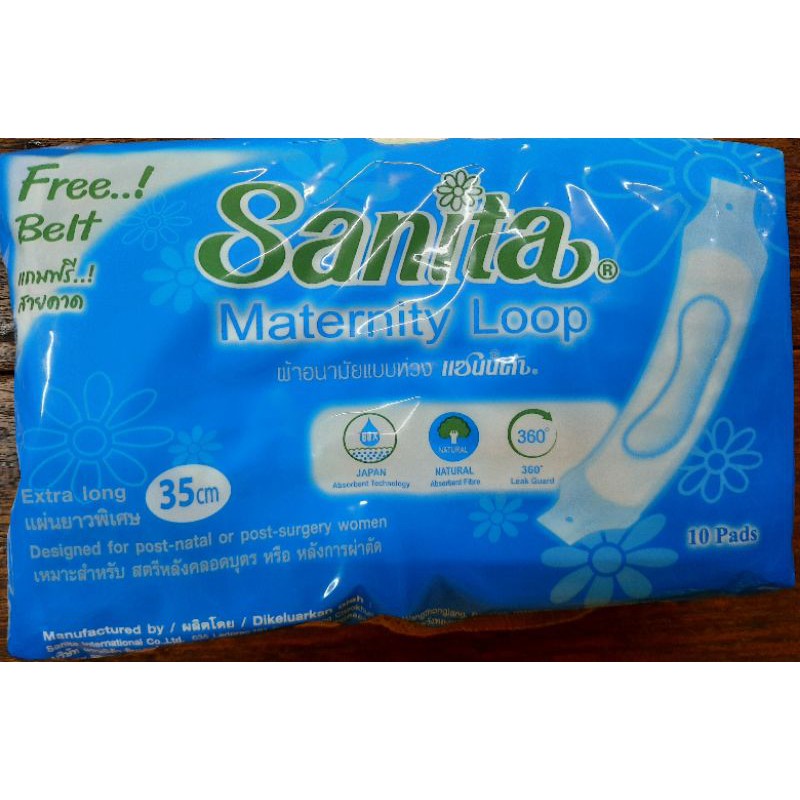 Sanita Maternity Loop แพค3ห่อ แซนนิต้าผ้าอนามัยแบบห่วง | Shopee Thailand