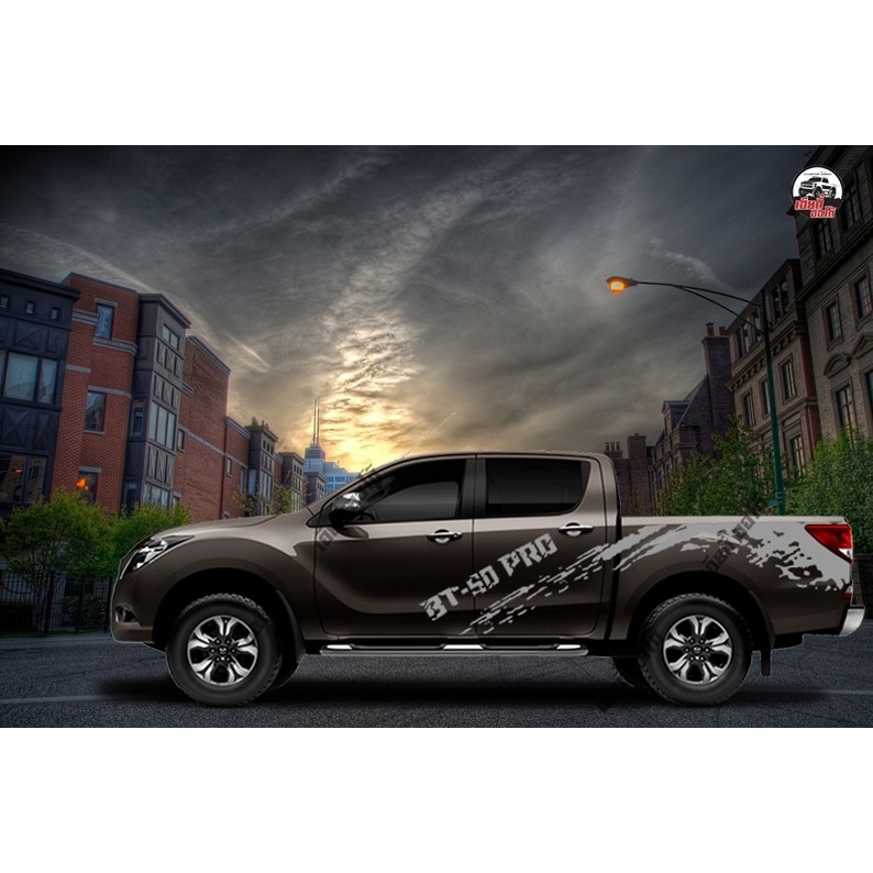 สติ๊กเกอร์ BT-50 PRO 4ประตู sticker สติ๊กเกอร์ รถ สติ๊กเกอร์ชุด ...