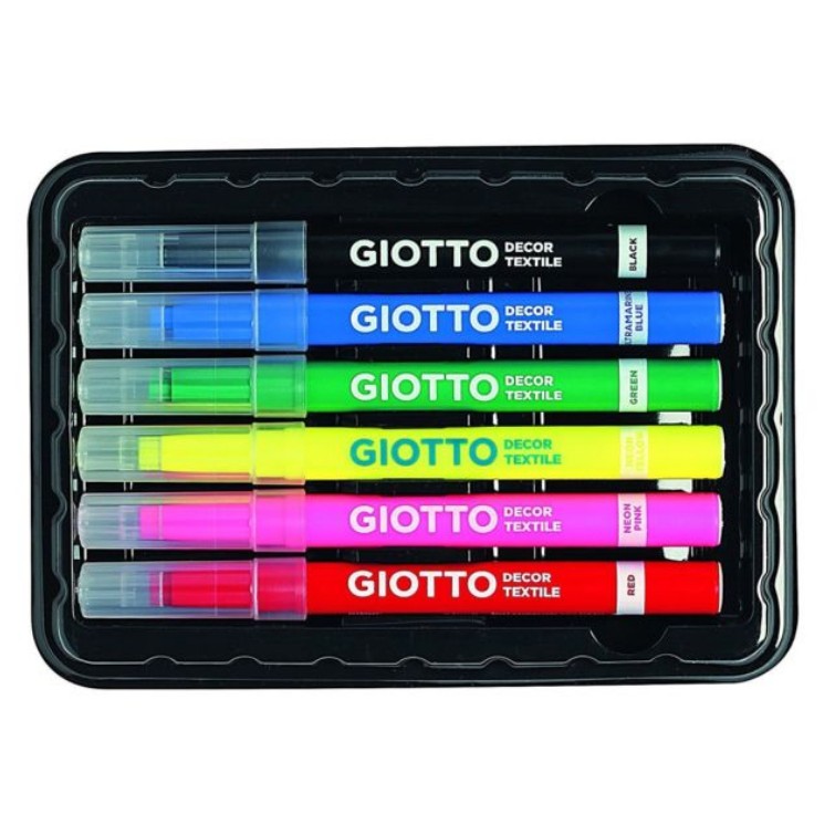 ชุดเครื่องหมายผ้า Lyra Giotto 6 สีสําหรับตกแต่ง - myarts.th - ThaiPick