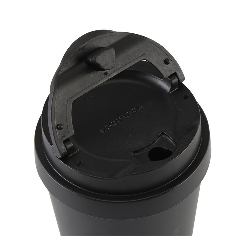 จุดLOCK (LOCK LOCK) แก้วสูญญากาศสแตนเลสฝาพับรถถ้วยน้ำถ้วยกาแฟธุรกิจ ...