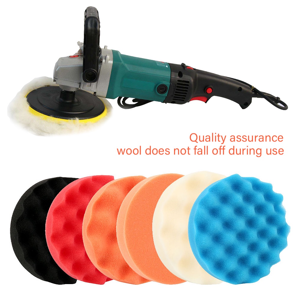 7/3Pcs Car Polishing Disc SelfAdhesive Waxing Sponge Wheel Wool ...
