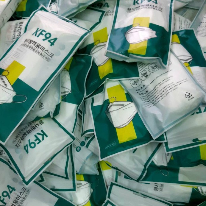 หน้ากากอนามัย แมส KF94ทรงเกาหลี สำหรับผู้ใหญ่ เกรดพรีเมี่ยม งานนุ่ม ...