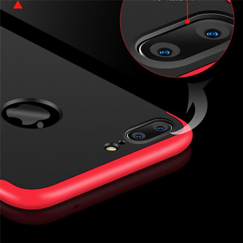 360 ความคุ้มครองเต็มรูปแบบ เคสมือถือสำหรับ iPhone SE 7 8 Plus X Case Casing เคสแข็ง - cleptone ...