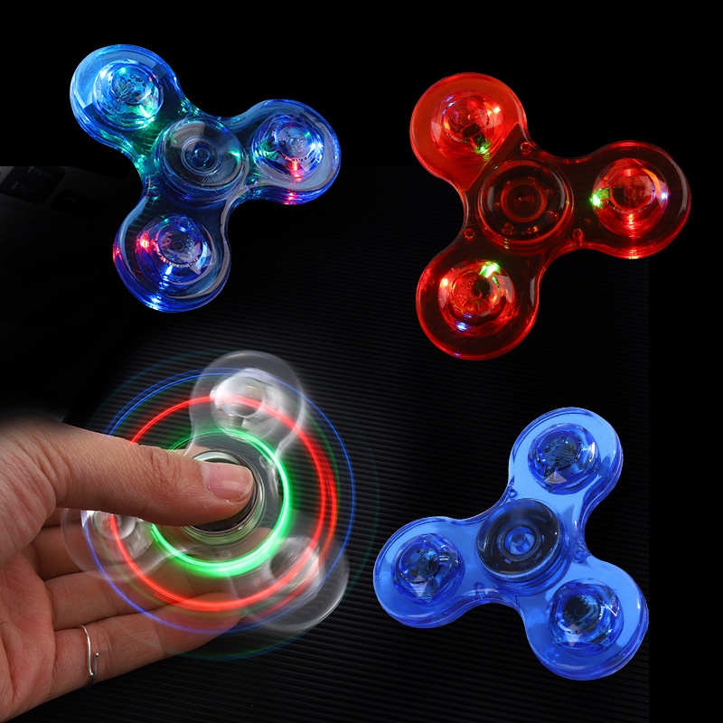 พร้อมส่งแฮนด์สปินเนอร์ ไจโร ของเล่น LED Fidget Spinner Mechanical Gyro ...