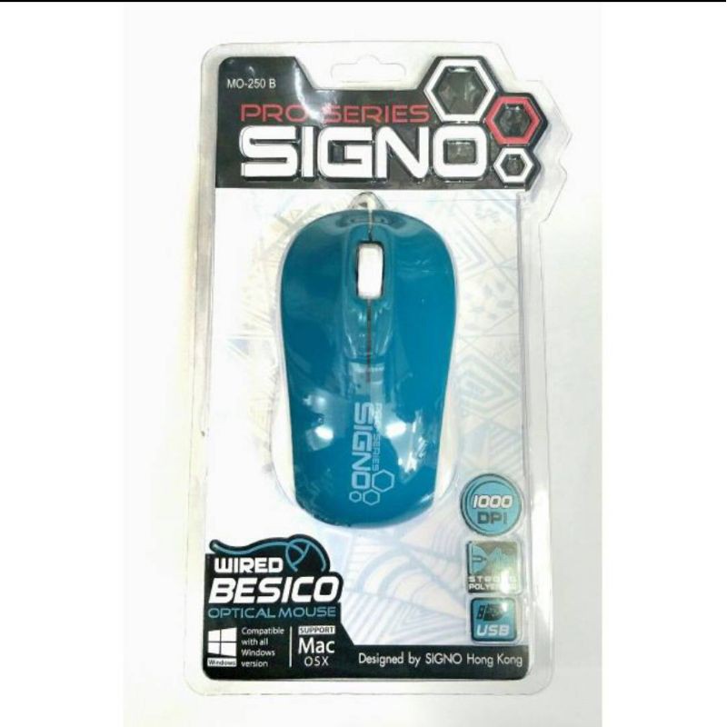 เมาร์คอมOPTICAL MOUSE SIGNO PRO-SERIES MO250B - awa2909 - ThaiPick
