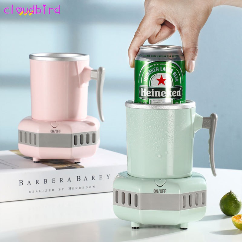 ★♈★ Smart Beverage Cooler Cup Fast Cooler Electric Cooling Mug Mini ...