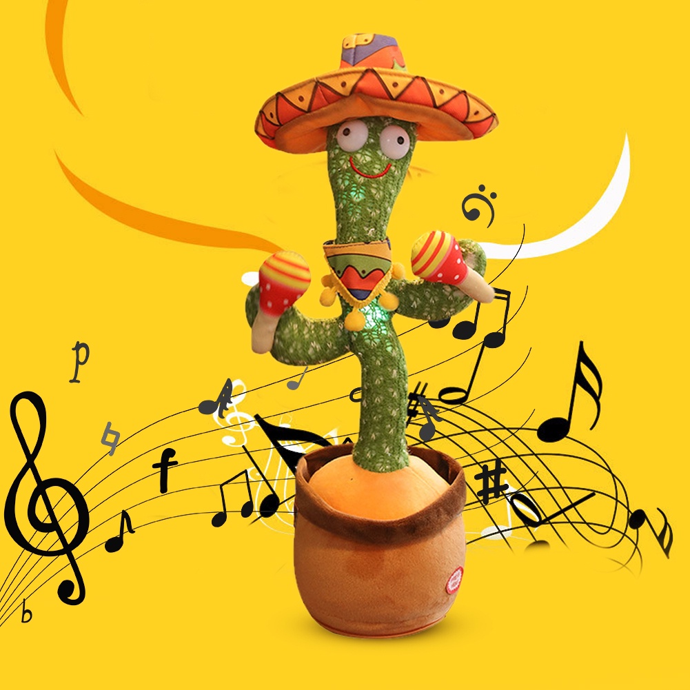 ₪Dancing And Twisting Cactus Plush Doll Babies Cactus That Can Sing And ...