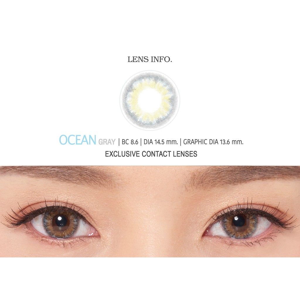 คอนแทคเลนส์รายเดือน Geolica รุ่น Ocean Gray มีค่าสายตาถึง 800 - allabout.imp - ThaiPick