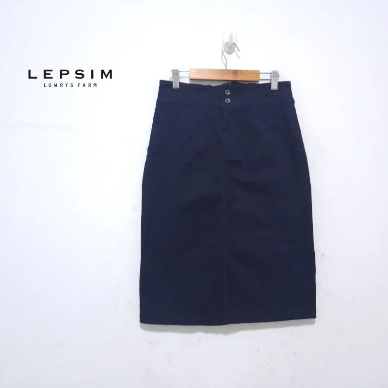 LEPSIM กระโปรงทรงสอบสีกรมเข้ม เอว 27-29 - something.special.store - ThaiPick