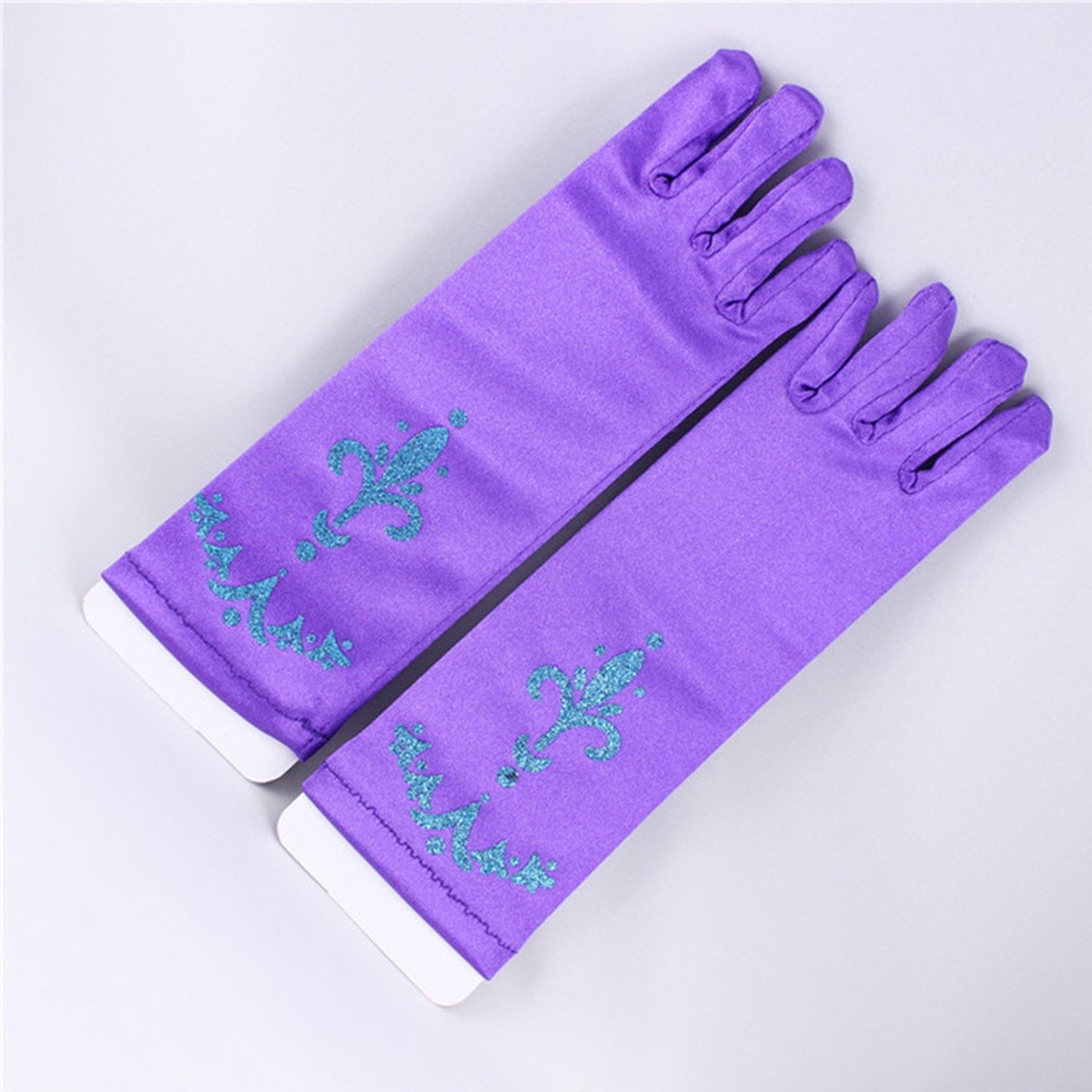 SBX346 Parties Long Coronation 24cm Children Elsa Gloves Princess ...