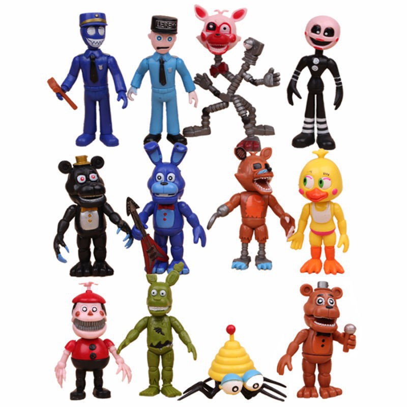 ღღ12PCS Five Nights at Freddy's FNAF Game PVC Figure Toy Lqzn | Shopee ...