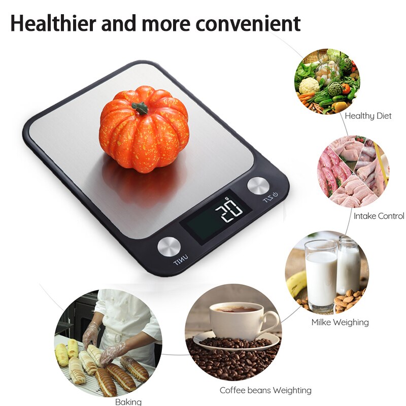 10kg/1g Kitchen Scale Tool Baking Scale Multifunctional Kitchen Scale ...