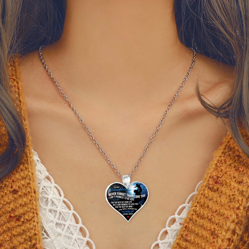 สร้อยคอจี้รูปหัวใจสําหรับแม่และลูกสาว - krystal.th - ThaiPick