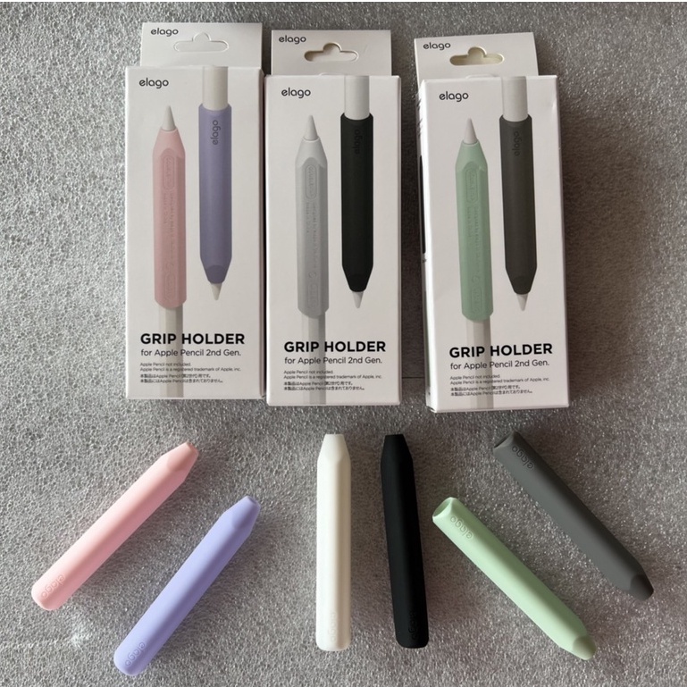 พร้อมส่ง elago Grip Silicone Holder for A-Pencil 2 (2 Packs ...