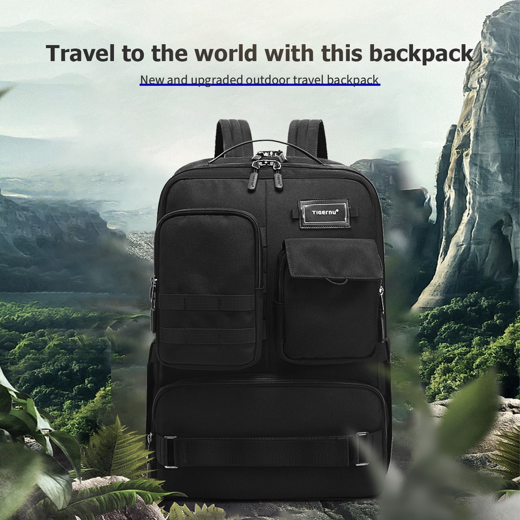 CODTigernu ใหม่ กระเป๋าเป้สะพายหลัง กระเป๋าใส่แล็ปท็อป กันน้ํา ความจุขนาดใหญ่ สําหรับผู้ชาย T ...
