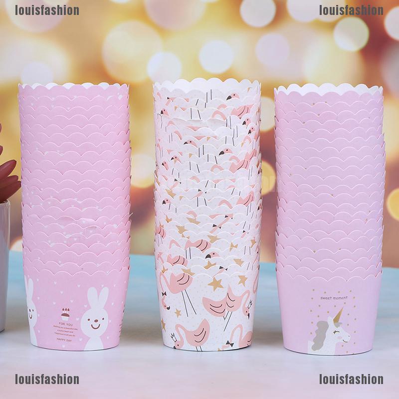 LFTH 50pcs unicorn Birthday Paper Muffin Cupcake Cup adore ...