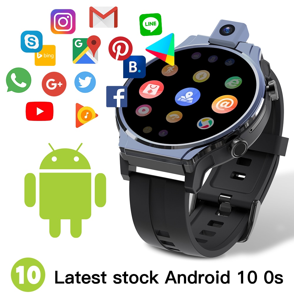 KOSPET PRIME 2 4G Smart Watch Men 4GB 64GB 13MP Camera 1600mAh 2.1 ...