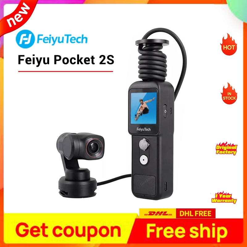 FeiyuTech Feiyu Pocket 2S 3-Axis Gimbal Camera Split Design Magnetic ...