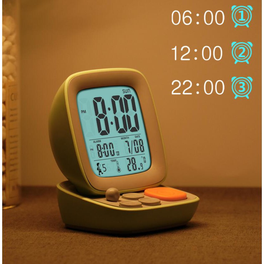 Electronic watch charging alarm clock / retro small computer alarm ...