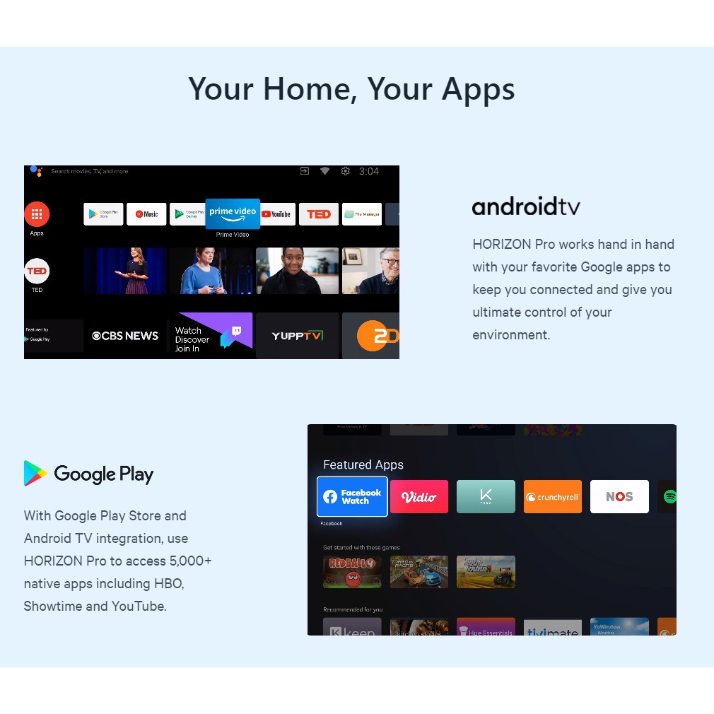 XGIMI HORIZON Pro 4K (3840 x 2160) UHD LED Projector Screenless TV ...