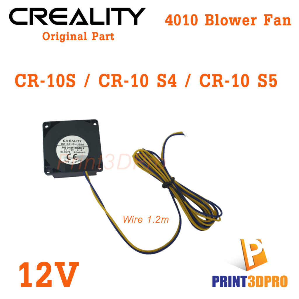 Creality Part CR-10S 4010 12V Blower Fan for CR-10S CR-10 S4 CR-10 S5 ...