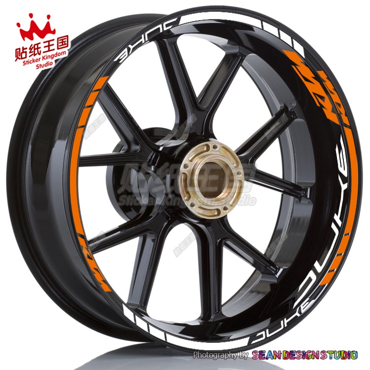 【Hot spot】KTM duke 250 390 690 790 890 1290 RC8 wheel hub rim sticker ...