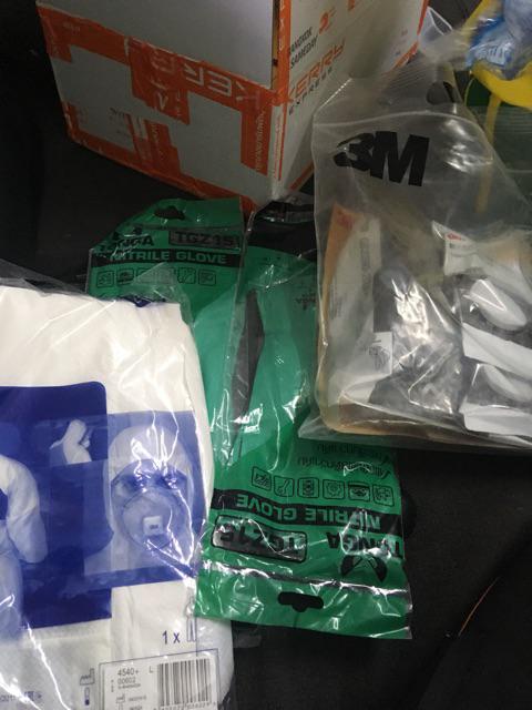 ถุงมือ TONGA TGZ15 Nitrile Gloves ถุงมือยางไนไตร สีเขียว ป้องกันสารเคมี ...