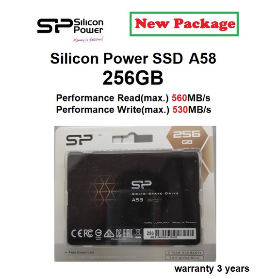 Silicon Power SSD 3D NAND SLC A58 Performance Boost SATA III 2.5 512GB 1TB - siliconpower ...