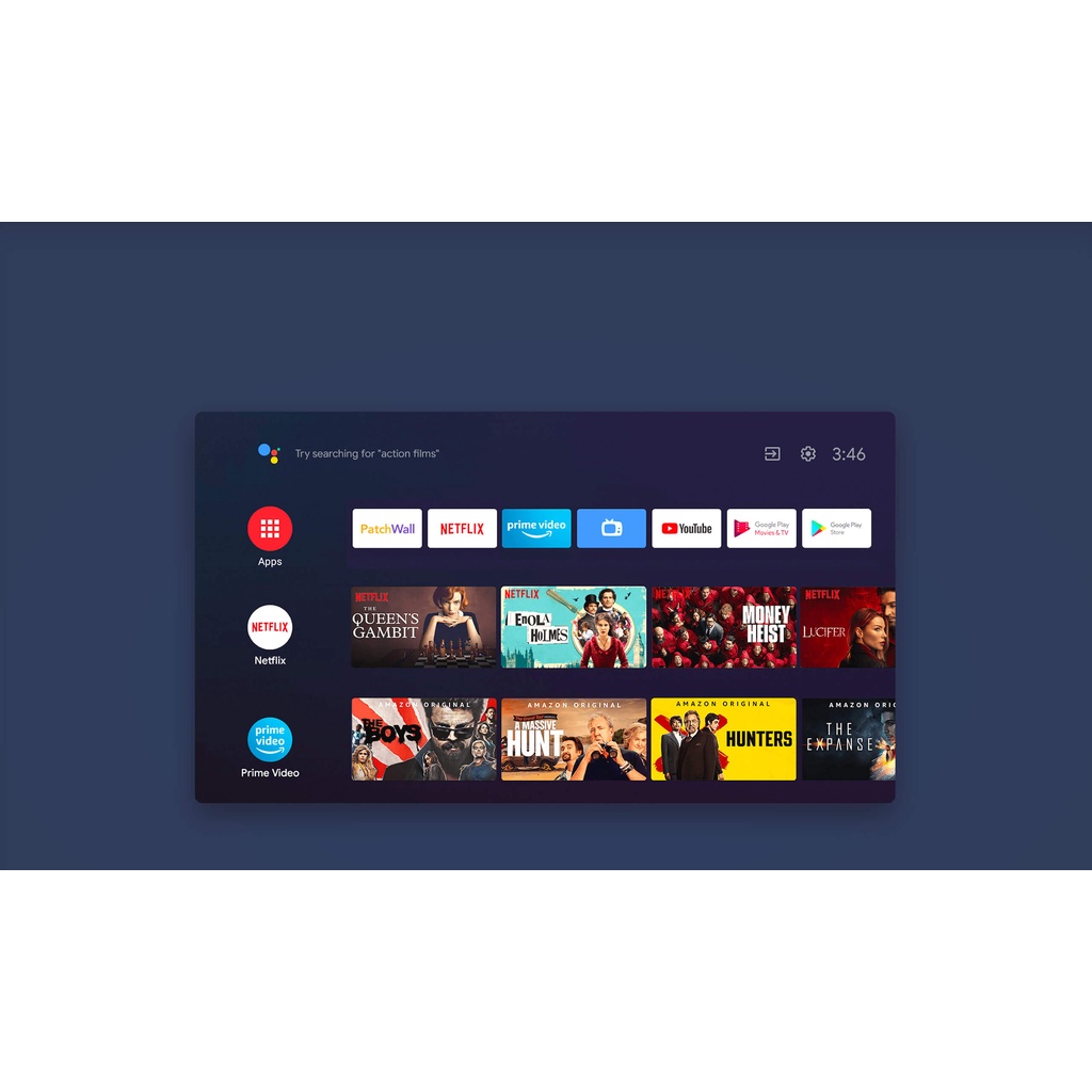 XIAOMI MI ANDROID LED TV Q1E 55 นิ้ว สีดำ 55 นิ้ว - anyhome_official ...