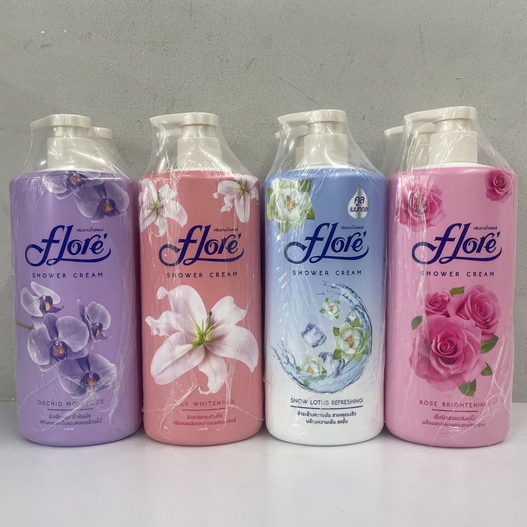 (แพ็คคู่) Flore Shower Cream ฟลอเร่ ชาวเวอร์ ครีม ผลิตภัณฑ์ครีมอาบน้ำ ...