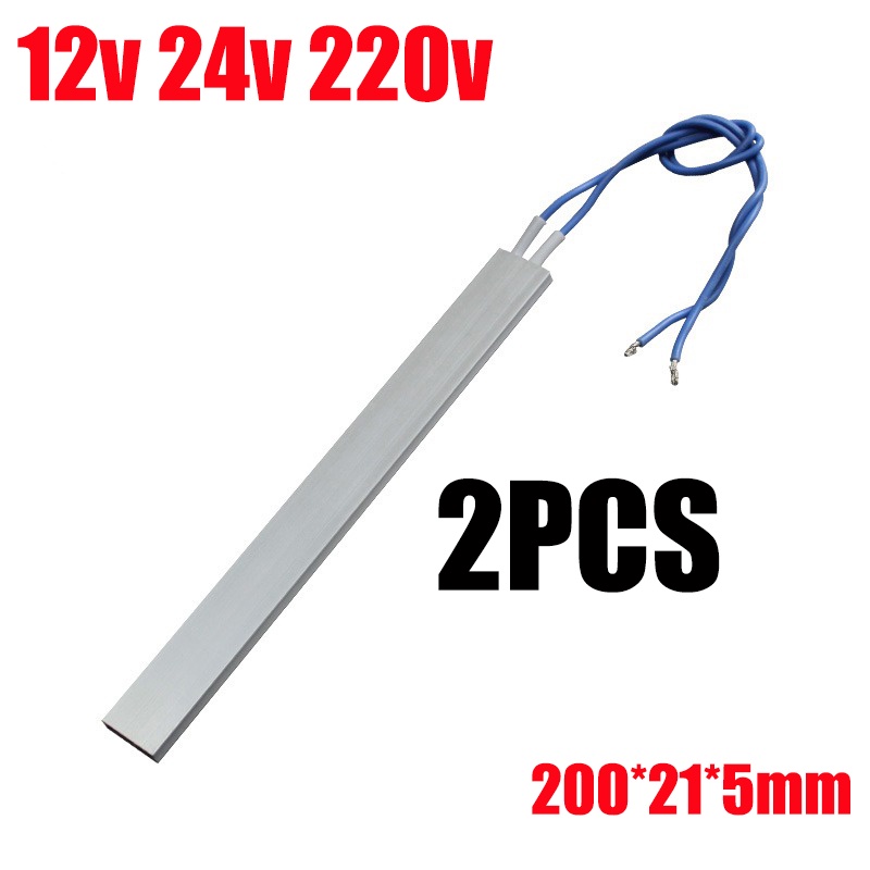 200x21mm PTC Heating Element Constant 12V 24V 220V Temperature Thermistor Air Heating Sensor ...