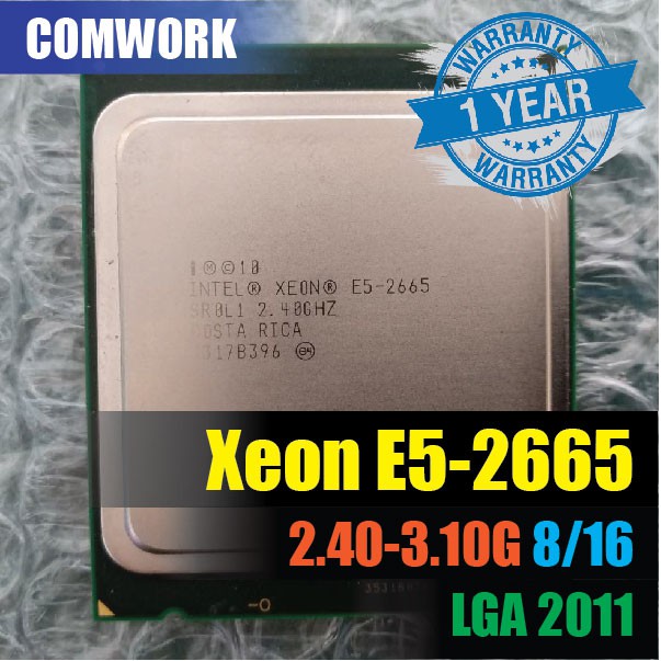 ซีพียู Intel XEON E5 2665 LGA 2011 CPU PROCESSOR X79 C602 MAC PRO 2013 ...