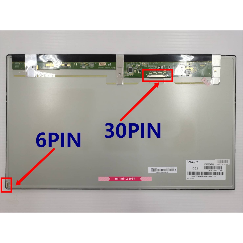 จอ ALL IN ONE HP ProOne 400 G2 LCD LED 20HD1600900 30pin(LTM200KT10 ...