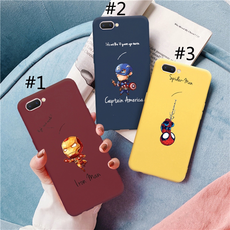 เคสโทรศัพท์ พิมพ์ลายซูเปอร์ฮีโร่ สำหรับ Oppo A12 F9 F9pro F5 A73 F7 A59