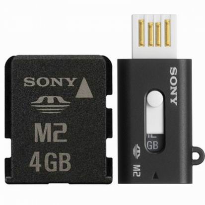 แท้ 100 Sony M2 4GB Memory Stick Micro (M2) with USB Adapter ...
