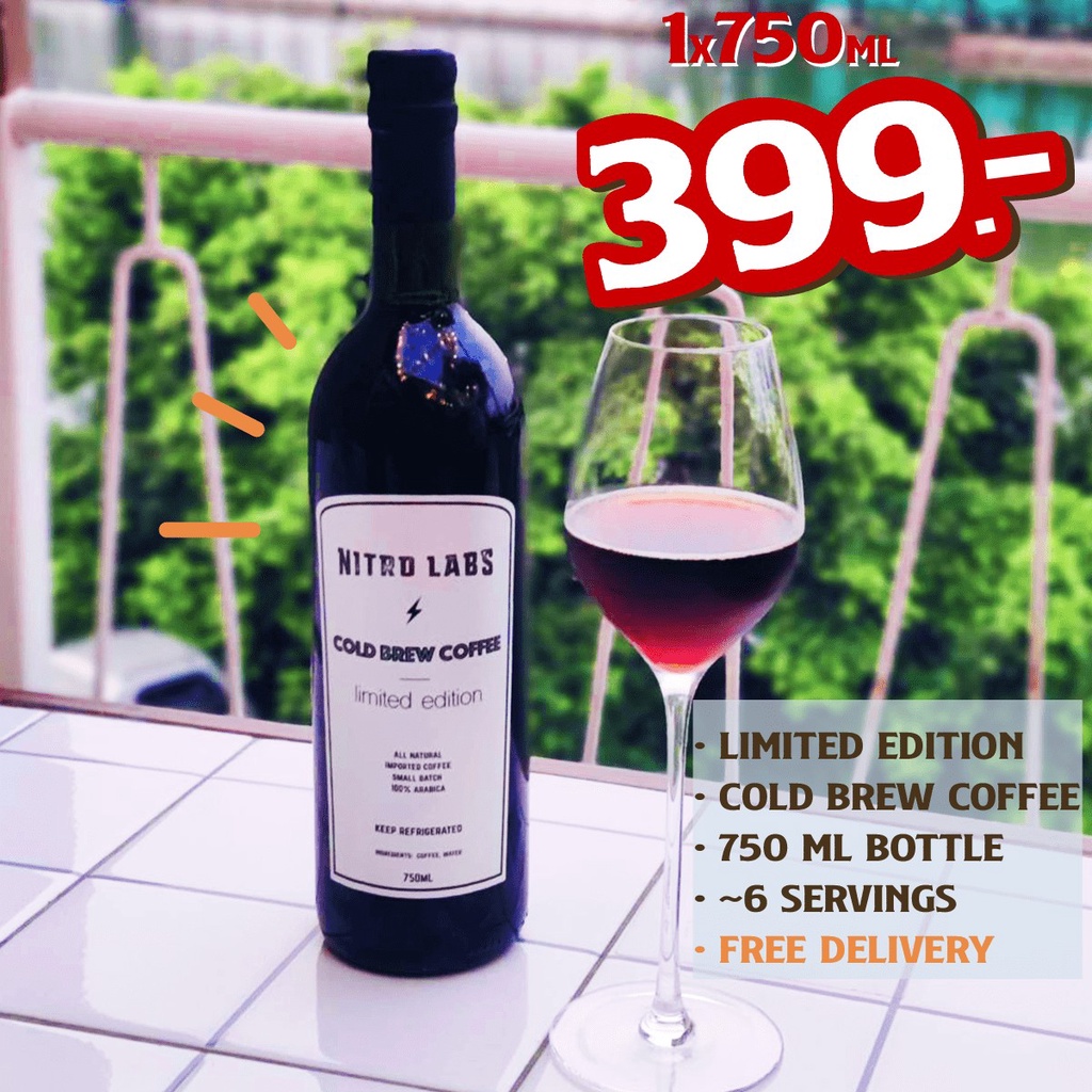 กาแฟ Cold Brew Coffee Limited Edition ขนาด 750mL Nitro Labs | Shopee ...