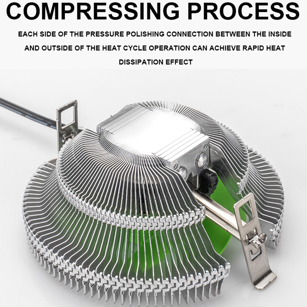 CPU Cooler 3 Pin 1800RPM Quiet PC Radiator Cooling Fan for Intel AMD ...
