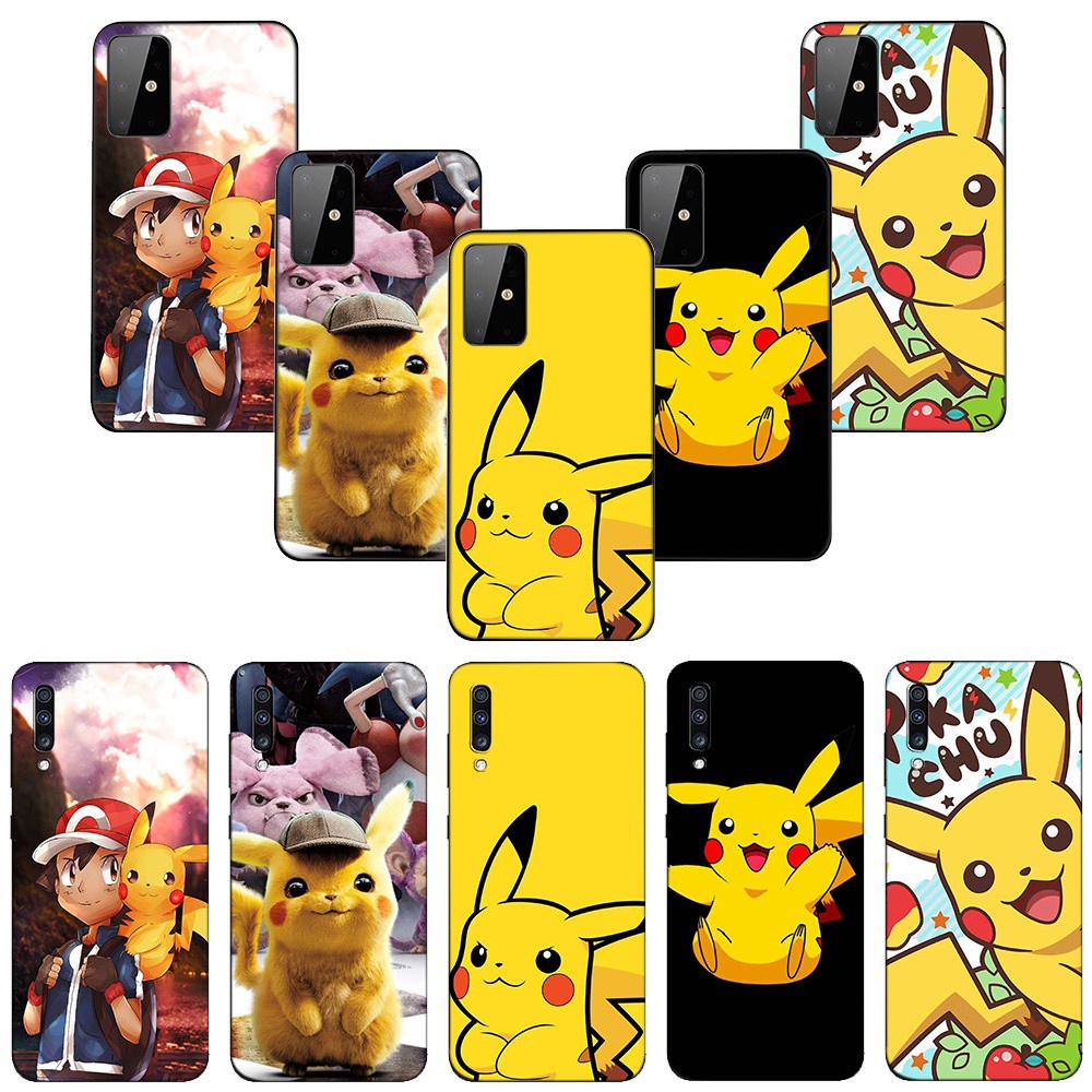 เคสโทรศัพท์ Tpu แบบนิ่มลาย Pokemon Pikachu น่ารักสําหรับ Samsung Galaxy ...