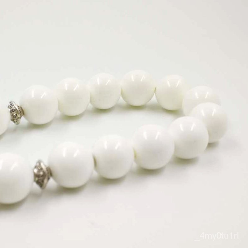 oular Tasbih 33 White Fayrouz stone Turquois tasbeeh Islamic rayer ...