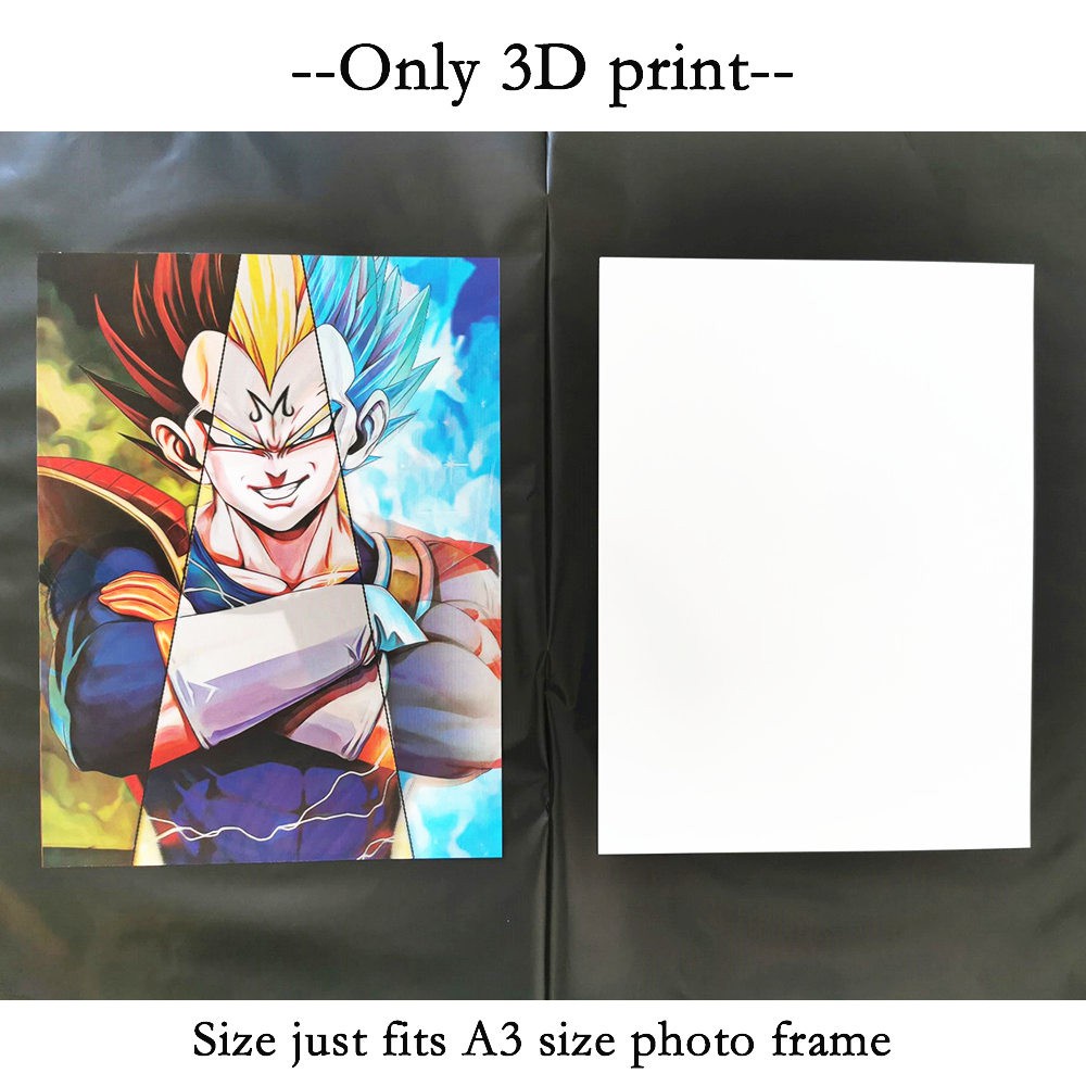3D Lenticular Printing Dragon Ball Z Anime Poster DBZ Poster 3D ...