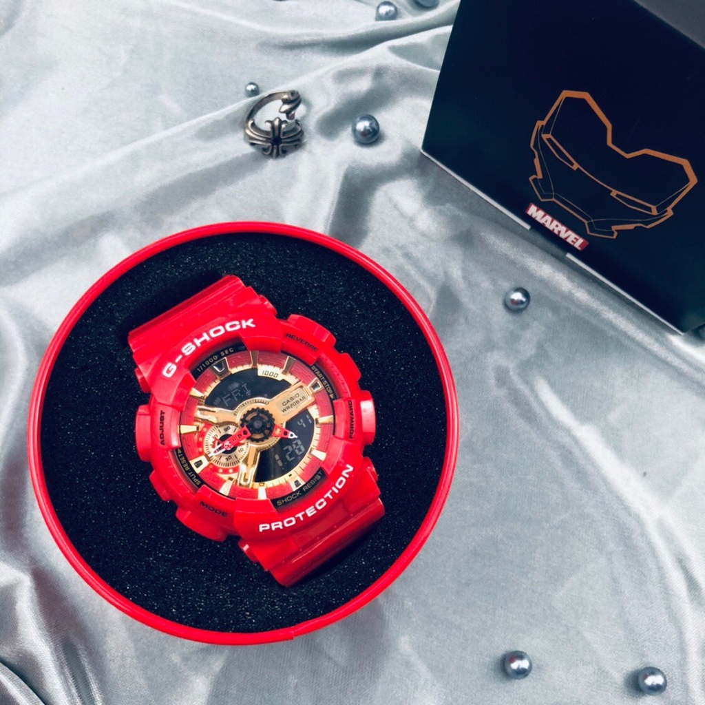 100 Original Authentic G-SHOCK Marvel Joint Limited Edition Iron Man G ...