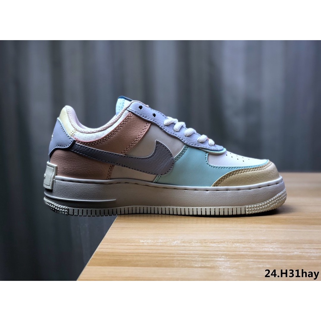 Nike Real Half Nike Air Force 1 รองเท้ากีฬาผู้ชายรองเท้าหุ้มเบาะรองเท้า ...