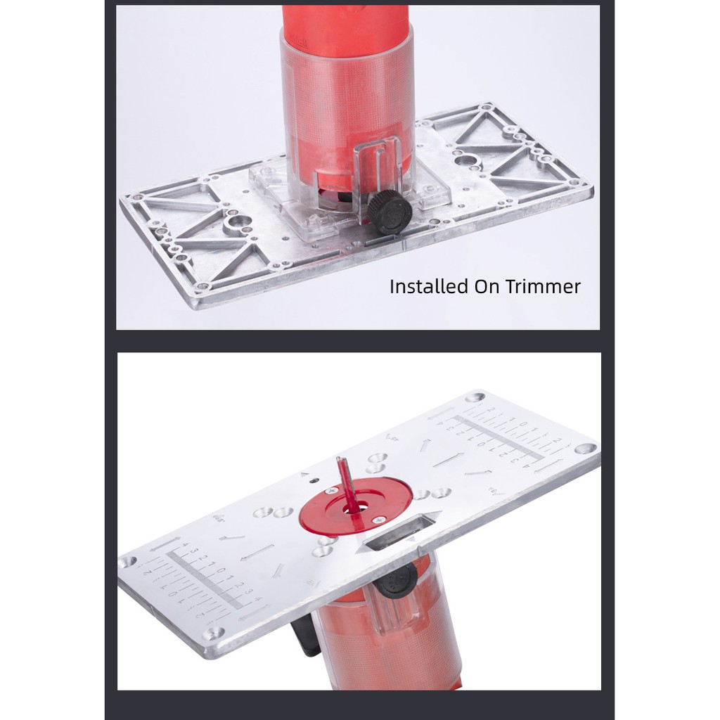 235x120x8mm Trimming Machine Flip Panel Woodworking Trimmer Router ...