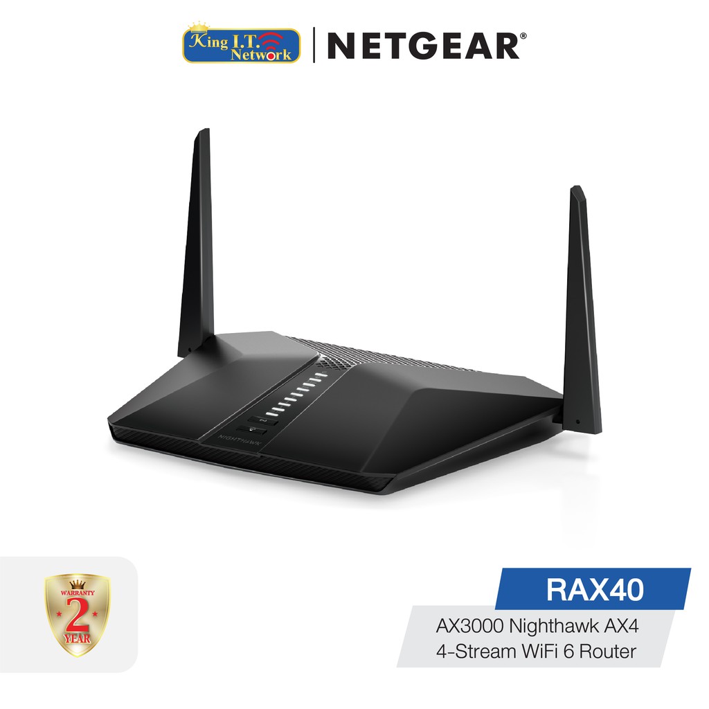 NETGEAR (RAX40) Nighthawk AX4 (AX3000) 4-Stream WiFi-6 Router | Shopee ...