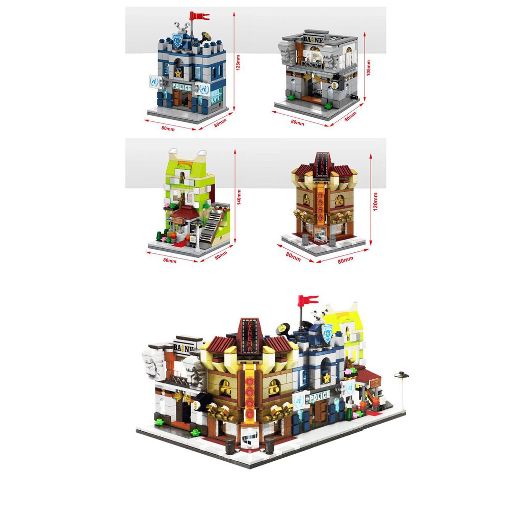 Sembo Block : SD 6508-6511 Sembo Building Street Series : 1 ชุด มี 4 ...