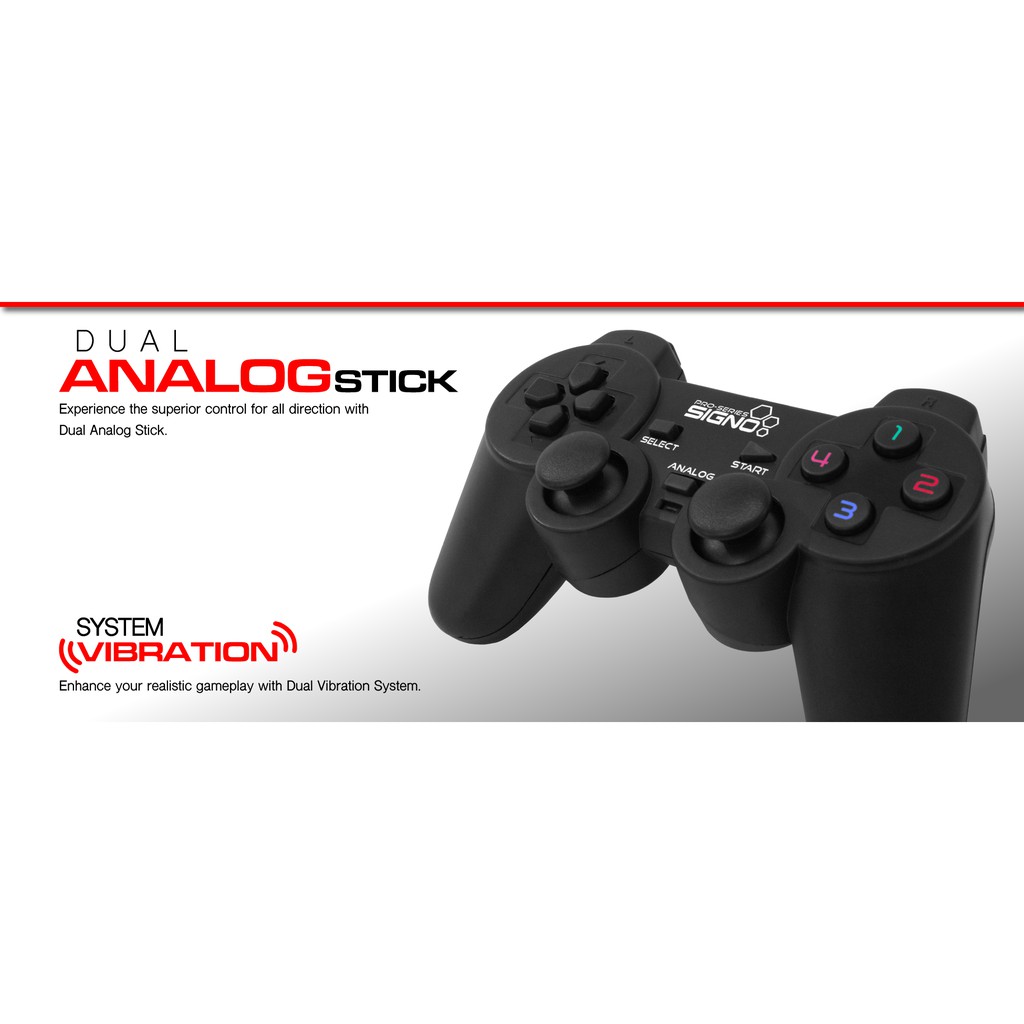 Joy จอยเกมส์ SIGNO Joystick For PC GP-801 ประกันศูนย์ 1 ปี ...
