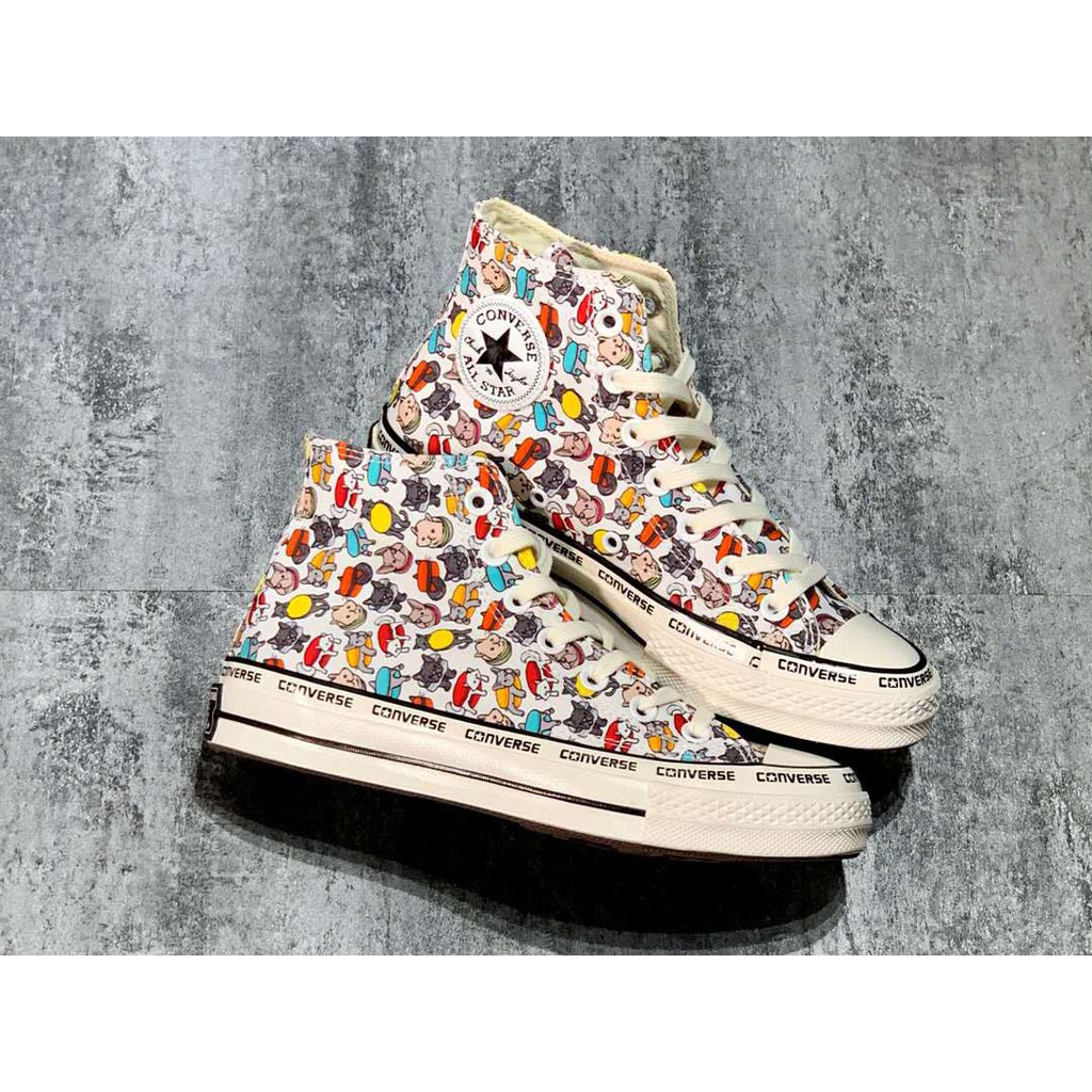 ฤดูร้อนการ์ตูนใหม่ macaron ลูกสุนัข Converse Chuck 70s รองเท้าผ้าใบสูง ...
