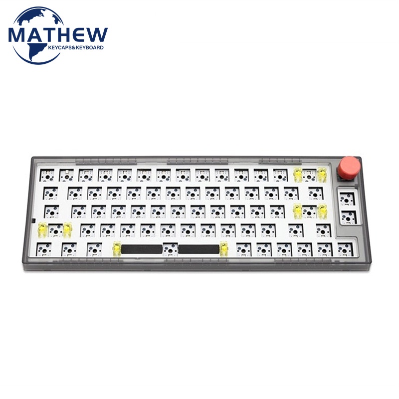 Mathew Tech MK66 Pro mechanical keyboard Kit hot-swappable 3-mode lubed ...